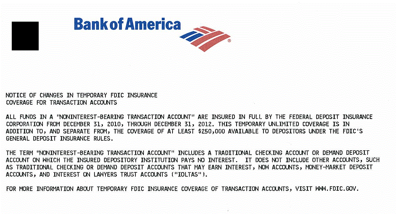 unlimited fdic insurance limits